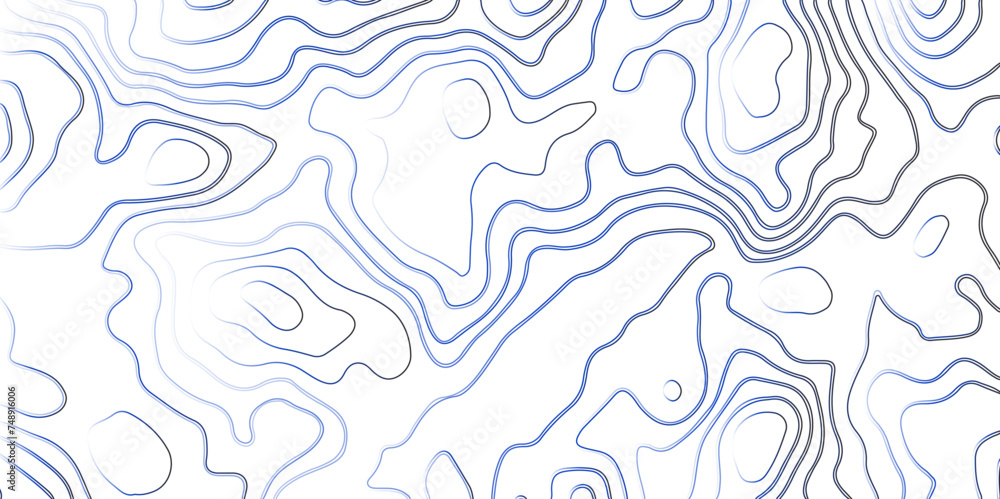 Topographic gradient line map. Abstract circle lines background ...