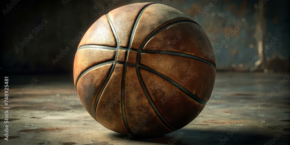 Nostalgic Vintage Basketball Illustration: Evoking Classic Sports ...