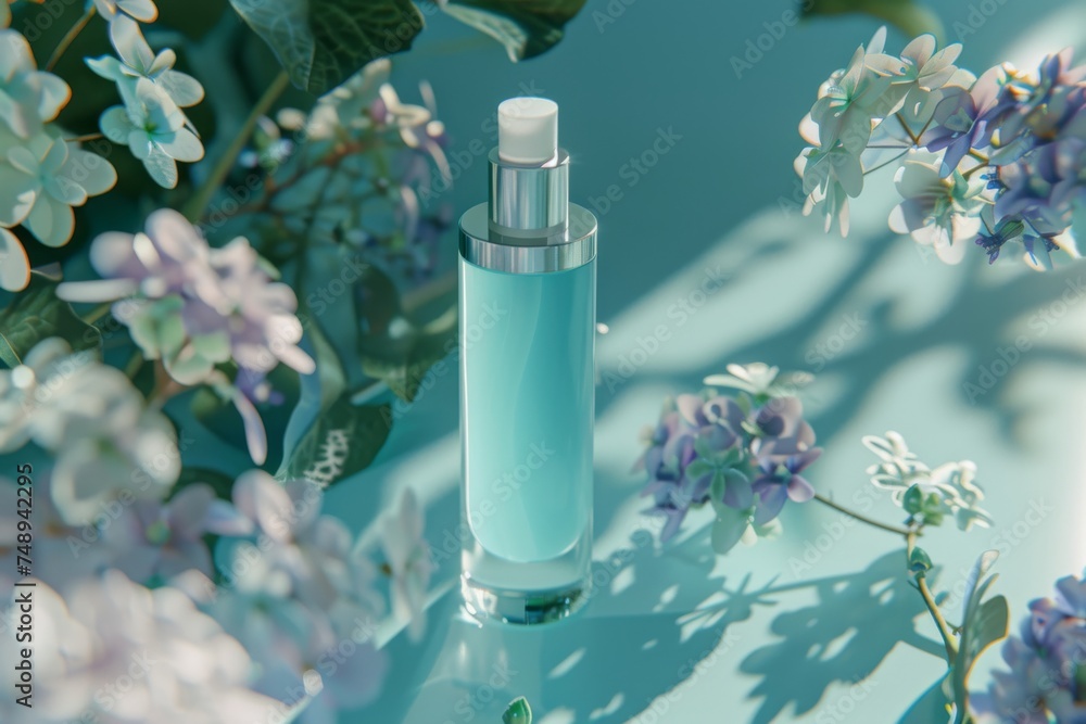 Facial skin barrier skin care cream. Skincare treatment products ...