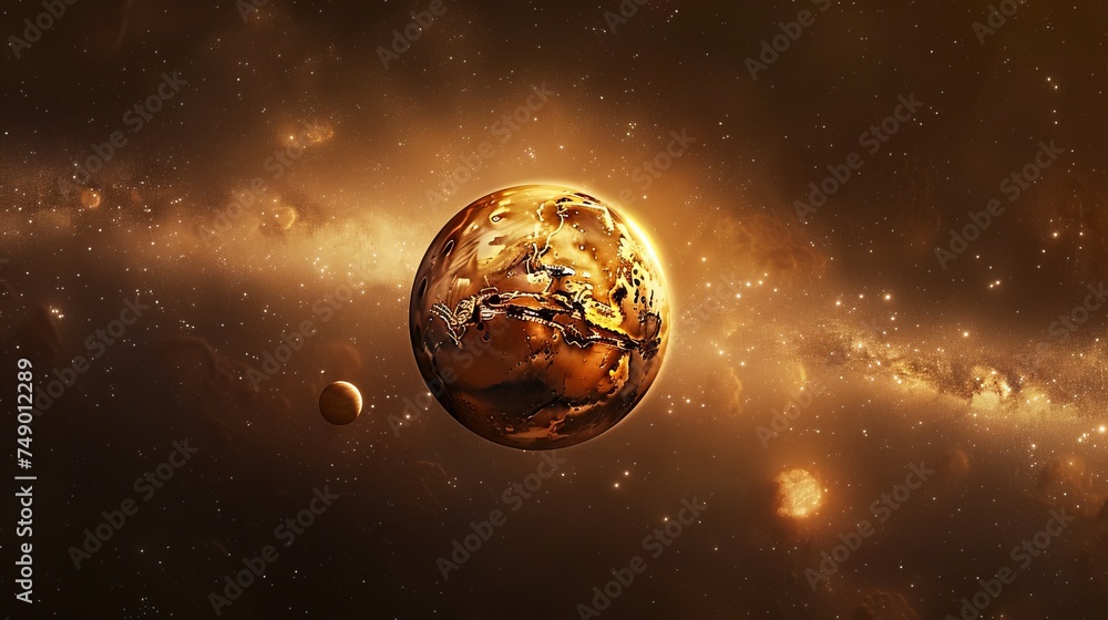 Mars - High resolution beautiful art presents planet of the solar ...