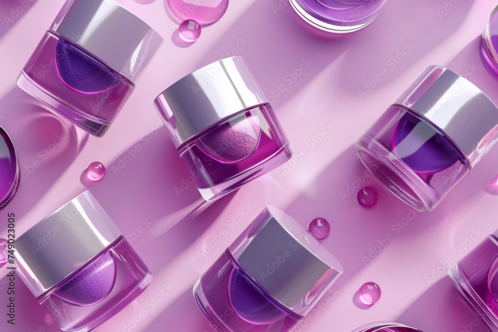 Facial skin detoxifying cream pot skin care cream. Skincare treatment ...