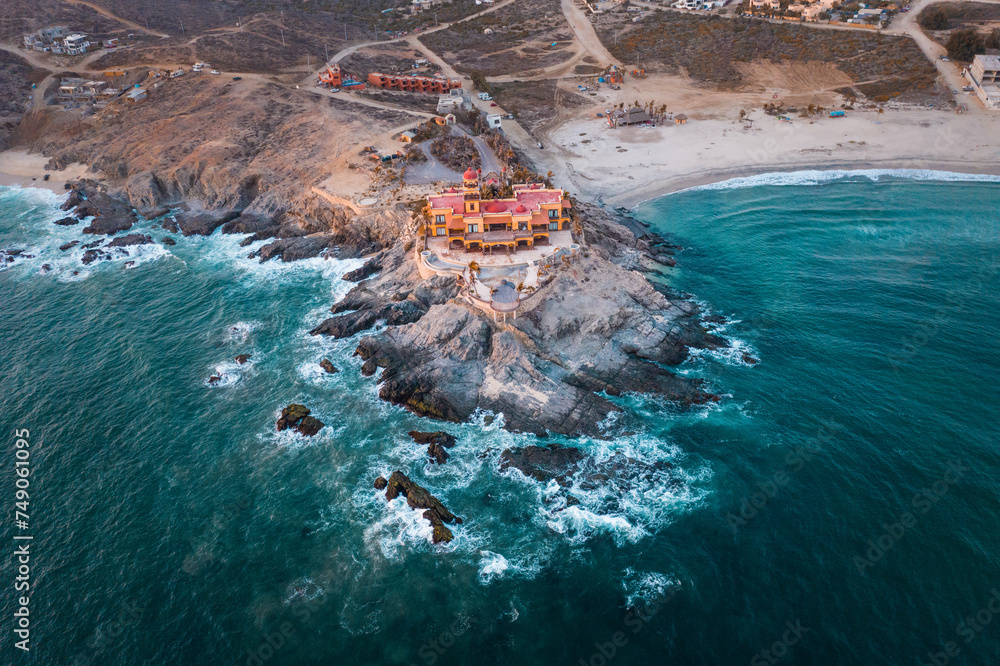 Aerial view capturing the breathtaking natural beauty of Cerritos Beach ...