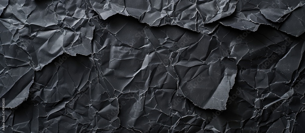 This image showcases a dark and aged black paper background ...