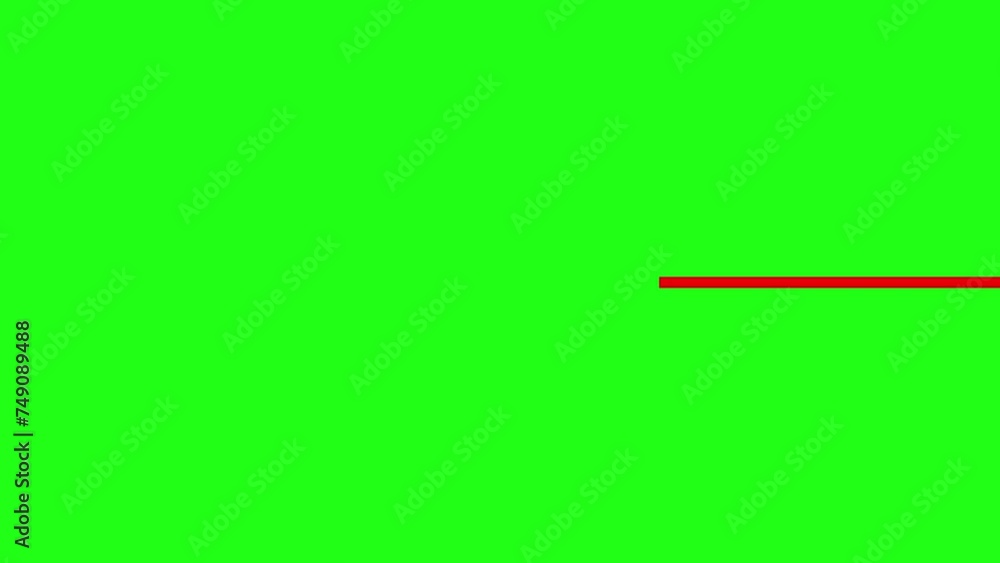 Animated Red Line Of Electrocardiogram Linear Symbol Of Pulsating