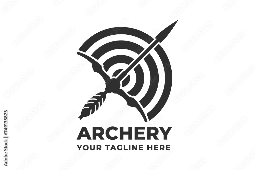 Archer Typography and Logo Design, Modern Archery Logo Elements for ...