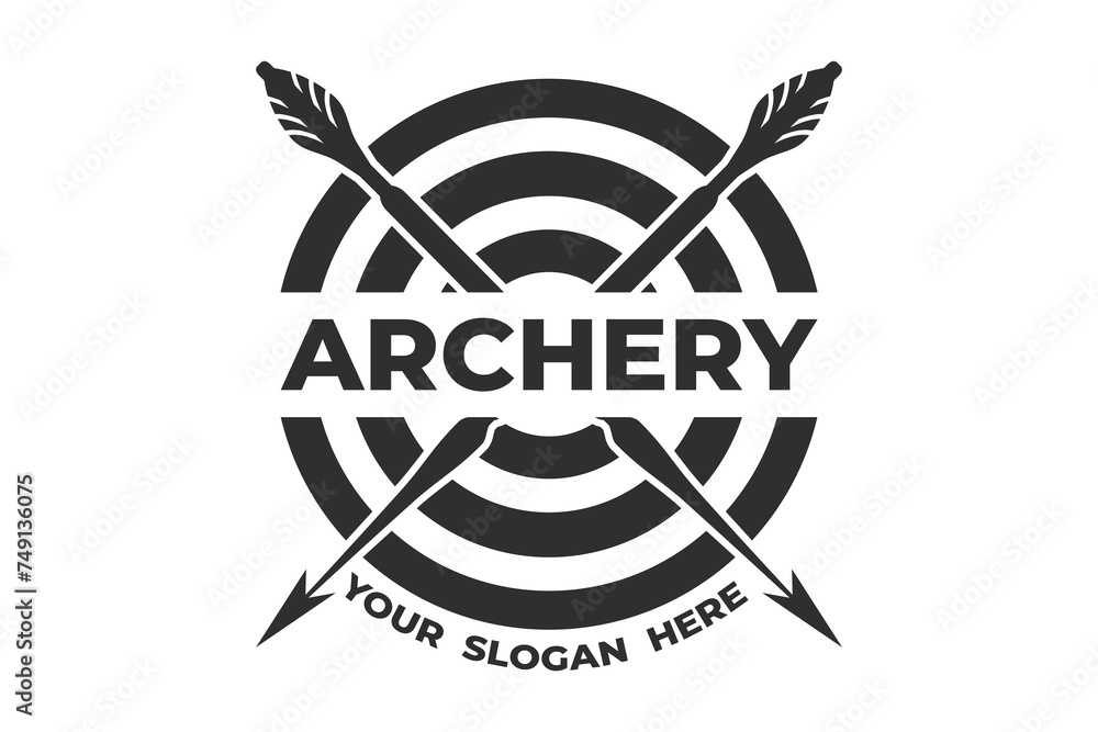 Archer Typography and Logo Design, Modern Archery Logo Elements for ...
