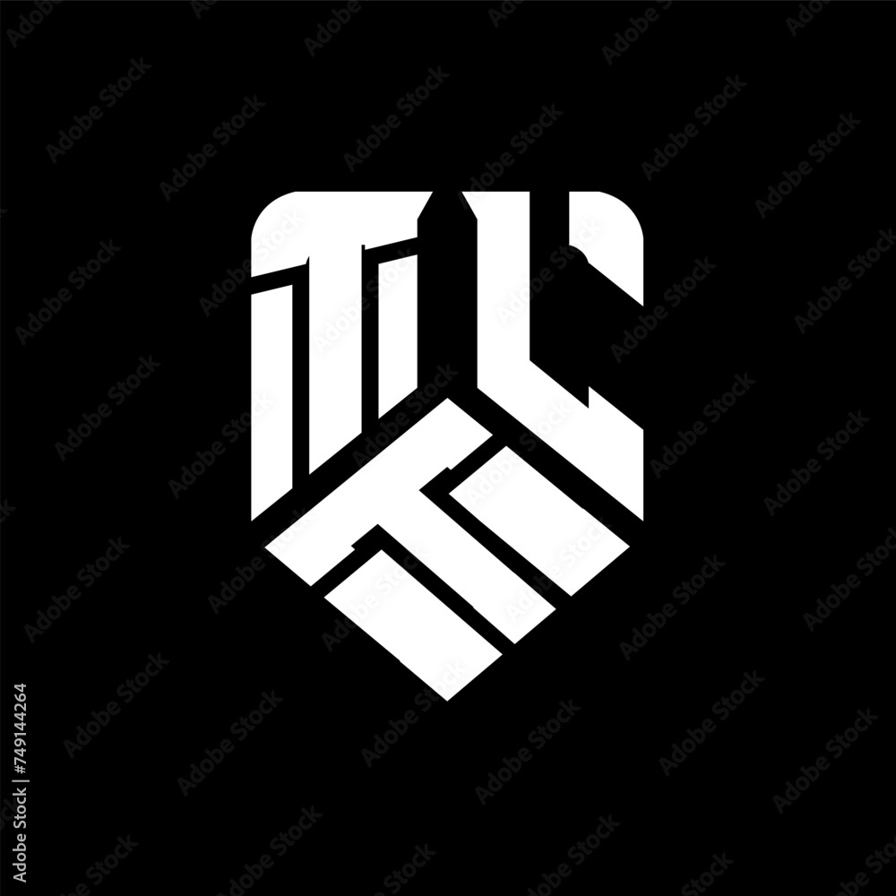 TTL letter logo design on black background. TTL creative initials ...