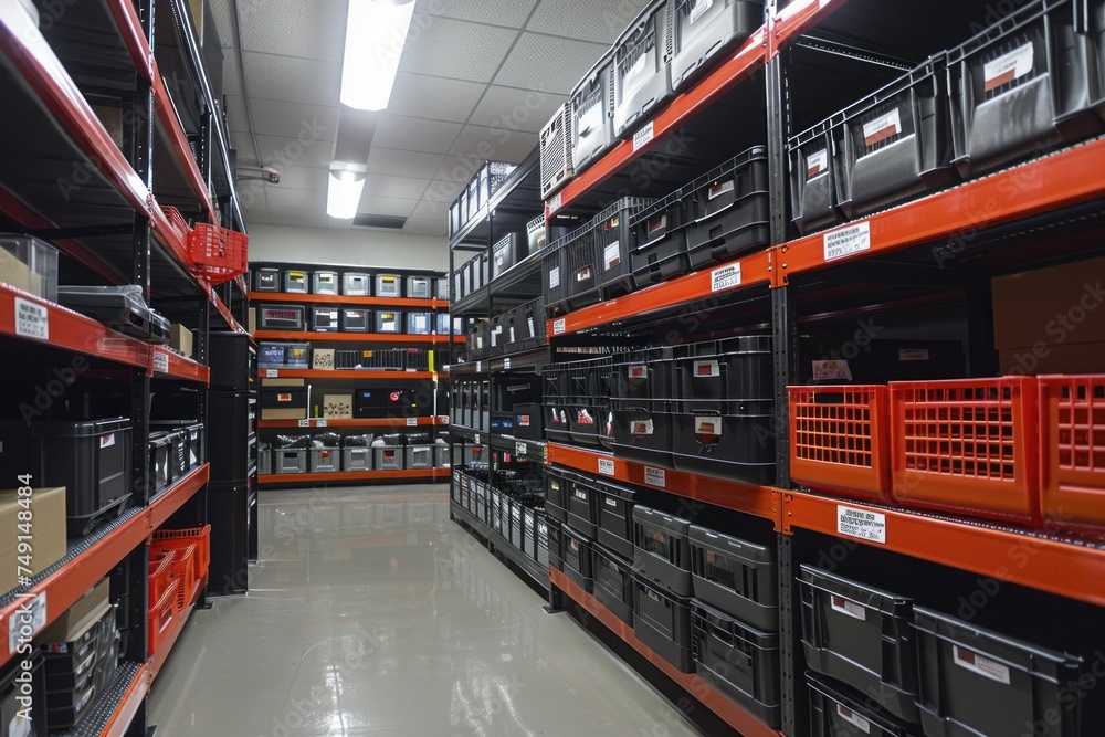 Return and Repair Hub, A corner of the warehouse dedicated to handling ...