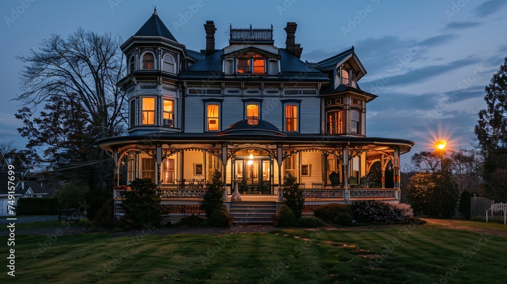 Haunted Victorian mansion with high tech security a paradox of fear and ...