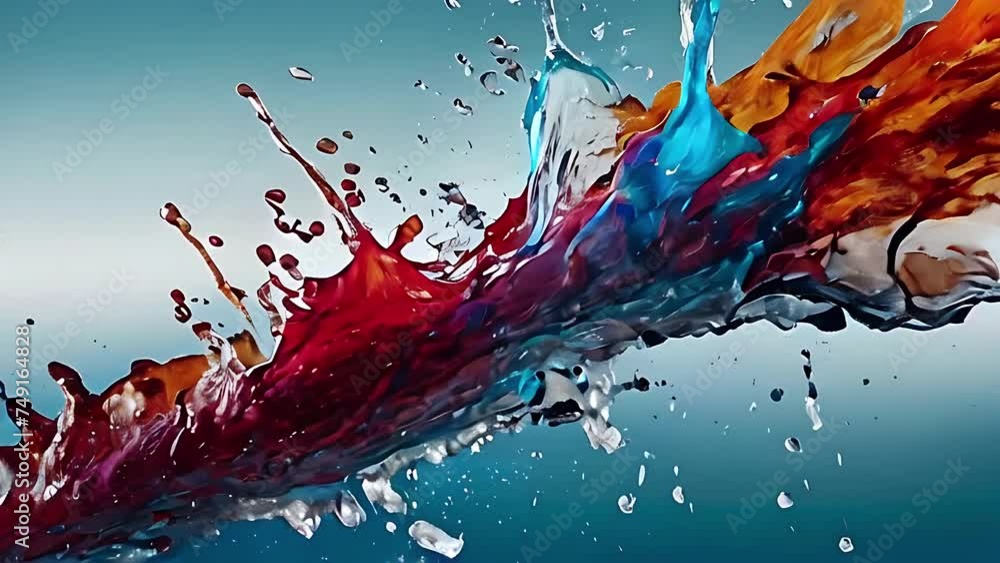 Water Splash Pool Art: A vibrant illustration capturing the beauty of ...
