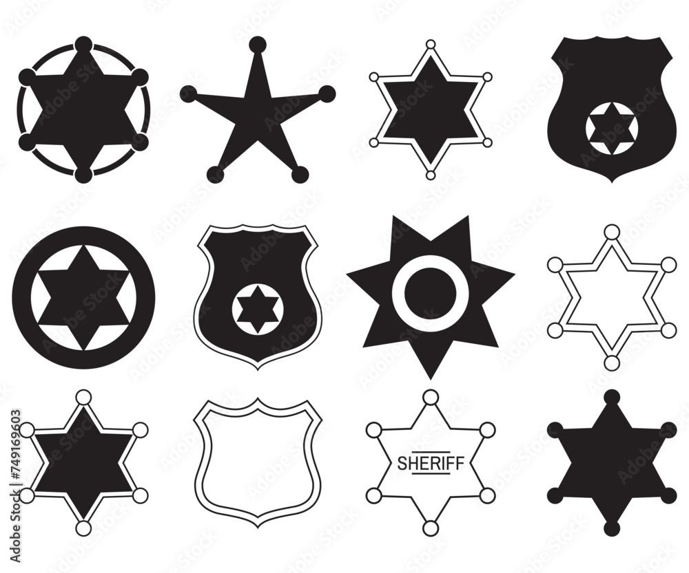 Sheriff Badge Vector, Sheriff Star SVG, Marshall SVG, Sheriff Badge ...