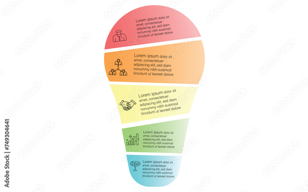 Infographic template for business information presentation. Vector ...