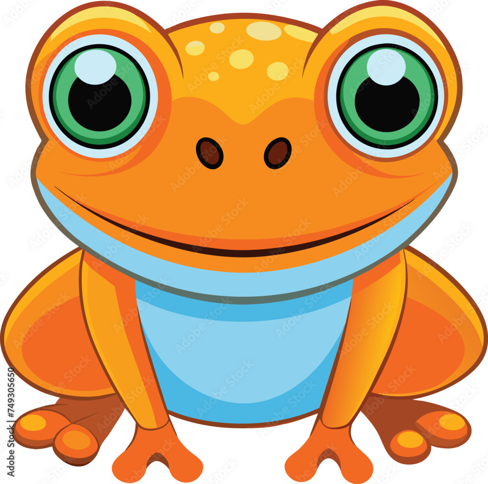 cartoon frog vector illustration, frog logo design, frog design for ...