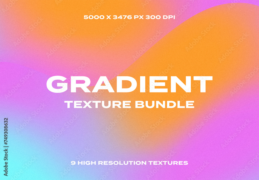 Gradient Noise Grain Colorfull Colored Overlay Texture Pack Bundle ...