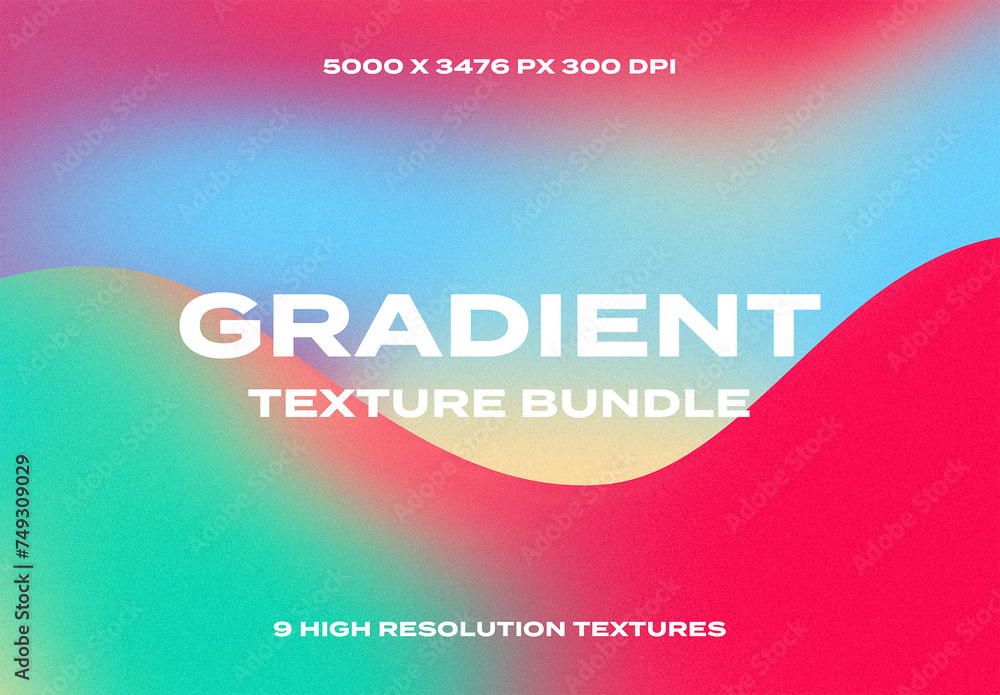 Gradient Noise Grain Colorfull Colored Overlay Texture Pack Bundle ...