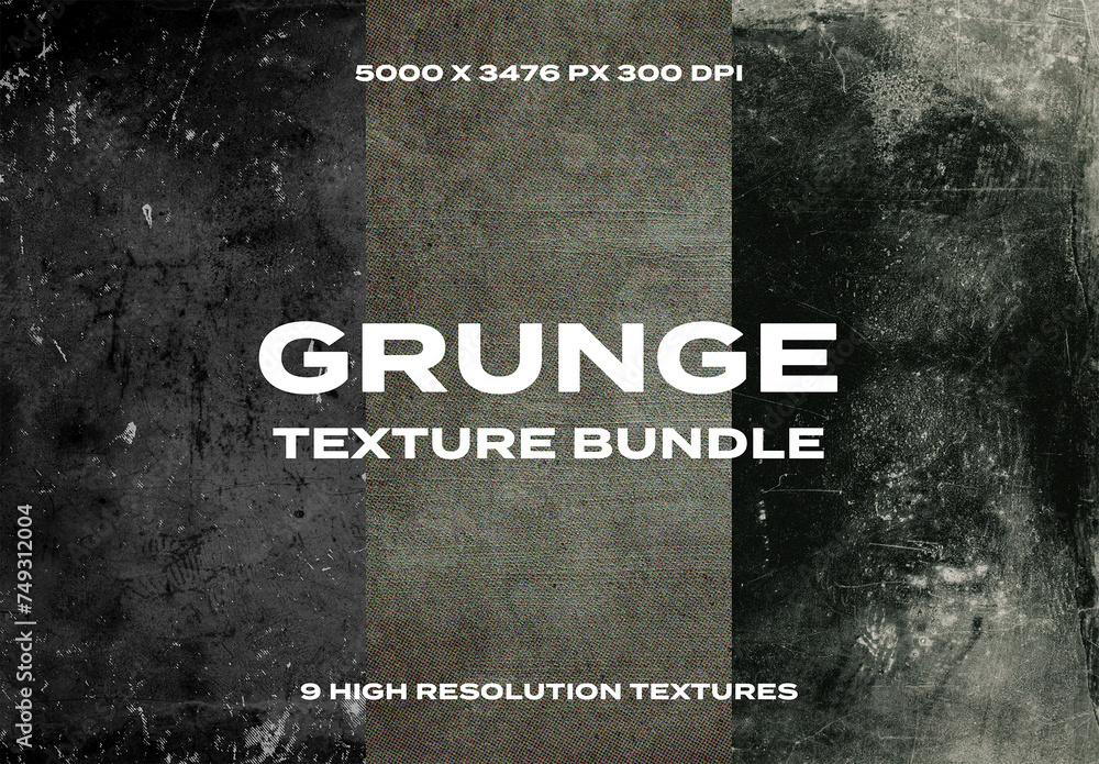 Grunge Old Retro Photo Vintage Paper Overlay Texture Pack Bundle Effect ...