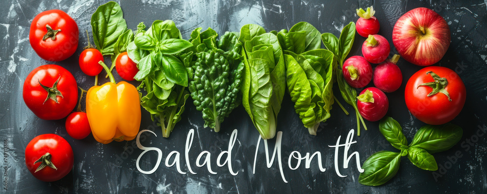 Salad Month highlighted by luscious tomatoes, crisp lettuce, and fresh ...