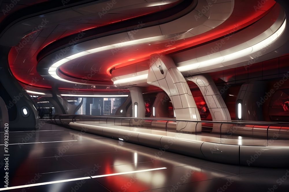 Underground Metro Station: The futuristic design of an underground ...