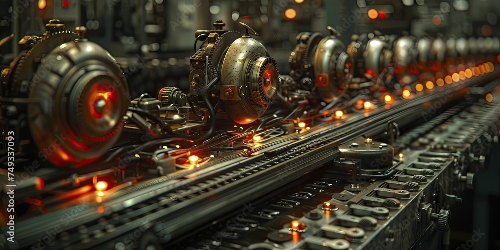 Rhythms of the Assembly Line, An installation art piece featuring ...