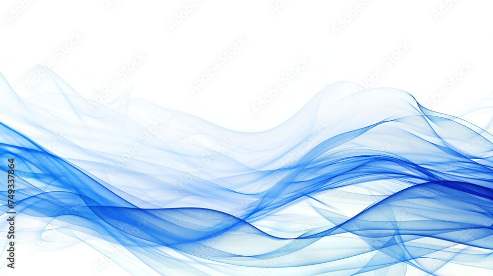 Blue abstract wave background with white background ,Blue wave swirls ...