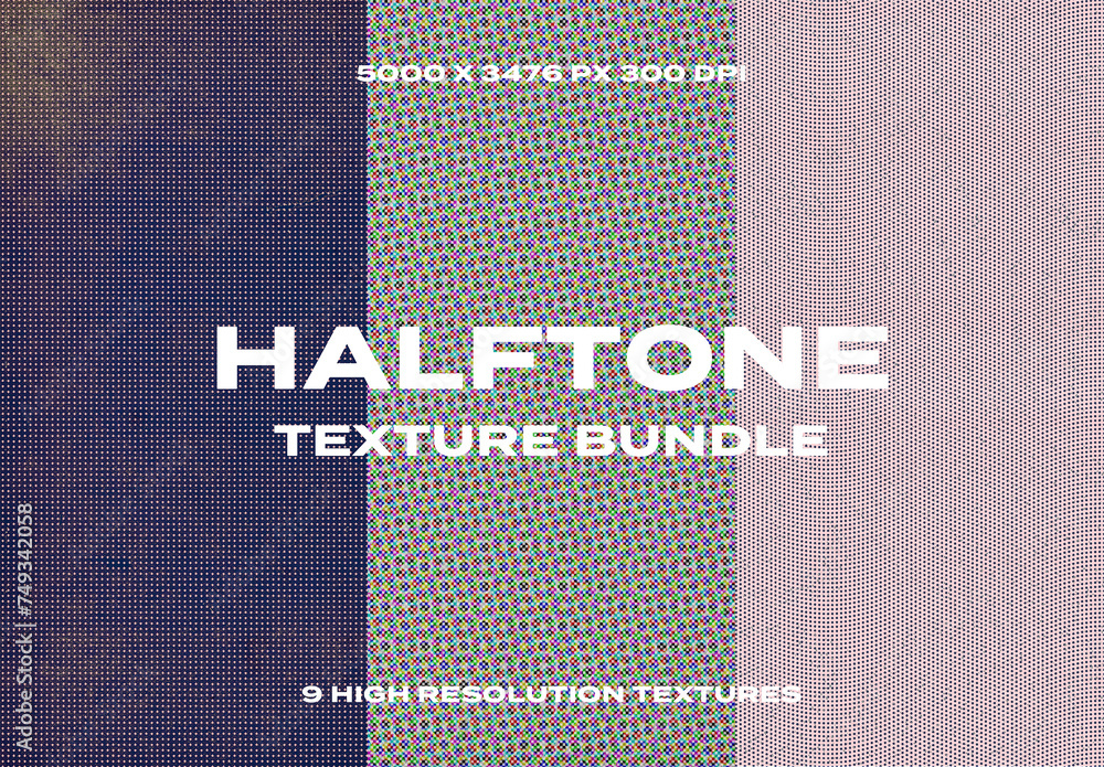Halftone Photo Illustration Risograph Printer Grain Overlay Texture ...