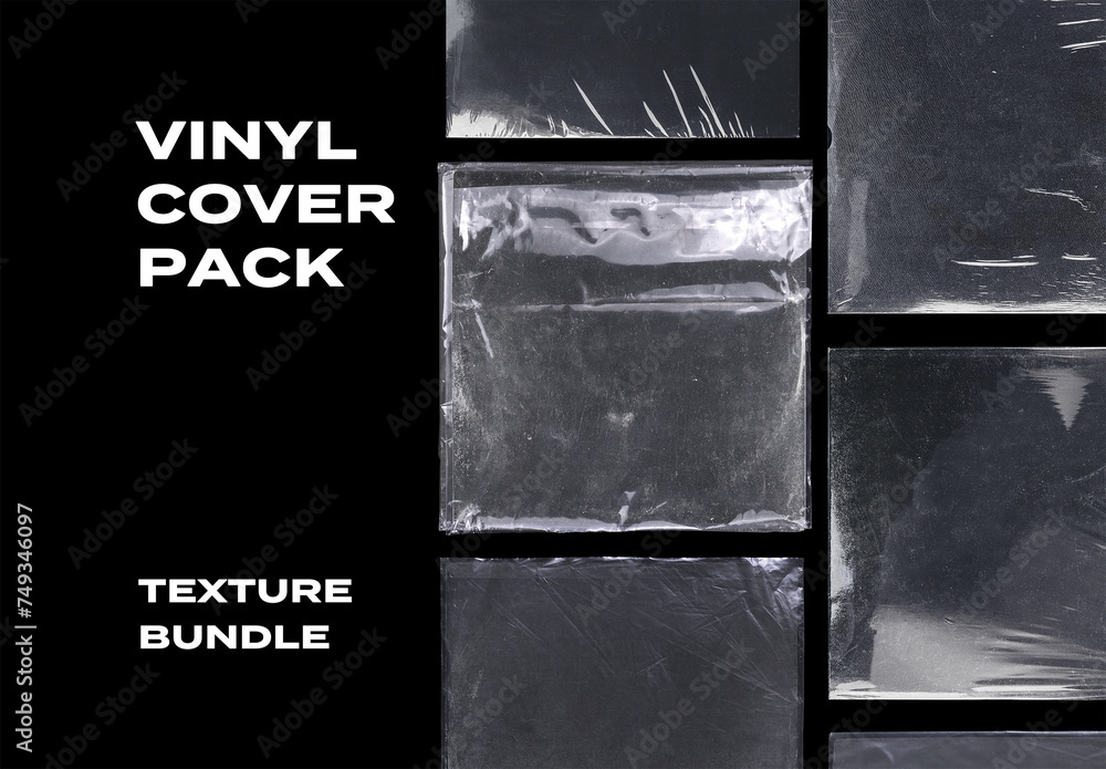 Vinyl Music Cover EP Album Rock Rap Retro Overlay Texture Pack Bundle ...