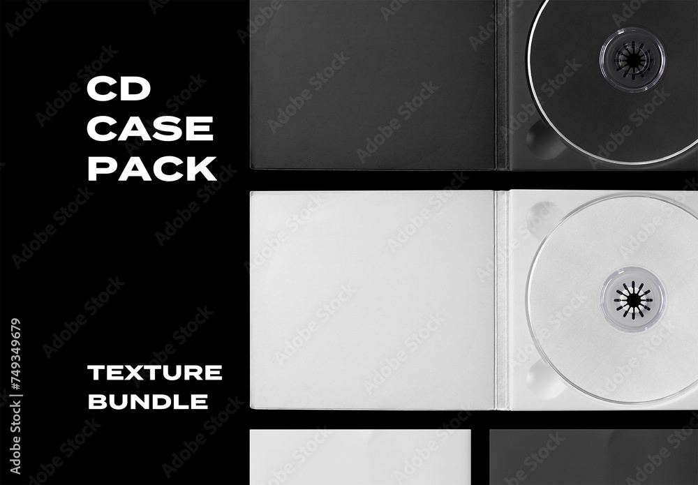 CD Disk Compact DVD Game Disc Case Music Overlay Texture Pack Bundle ...