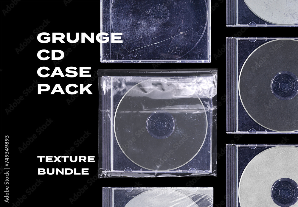 Grunge Transparent CD Disk Compact DVD Game Disc Case Overlay Texture ...