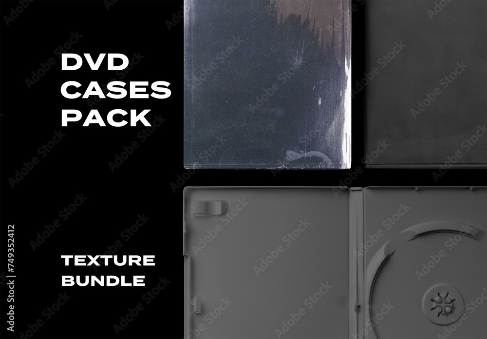 CD Disk Compact DVD Game Disc Case Music Overlay Texture Pack Bundle ...