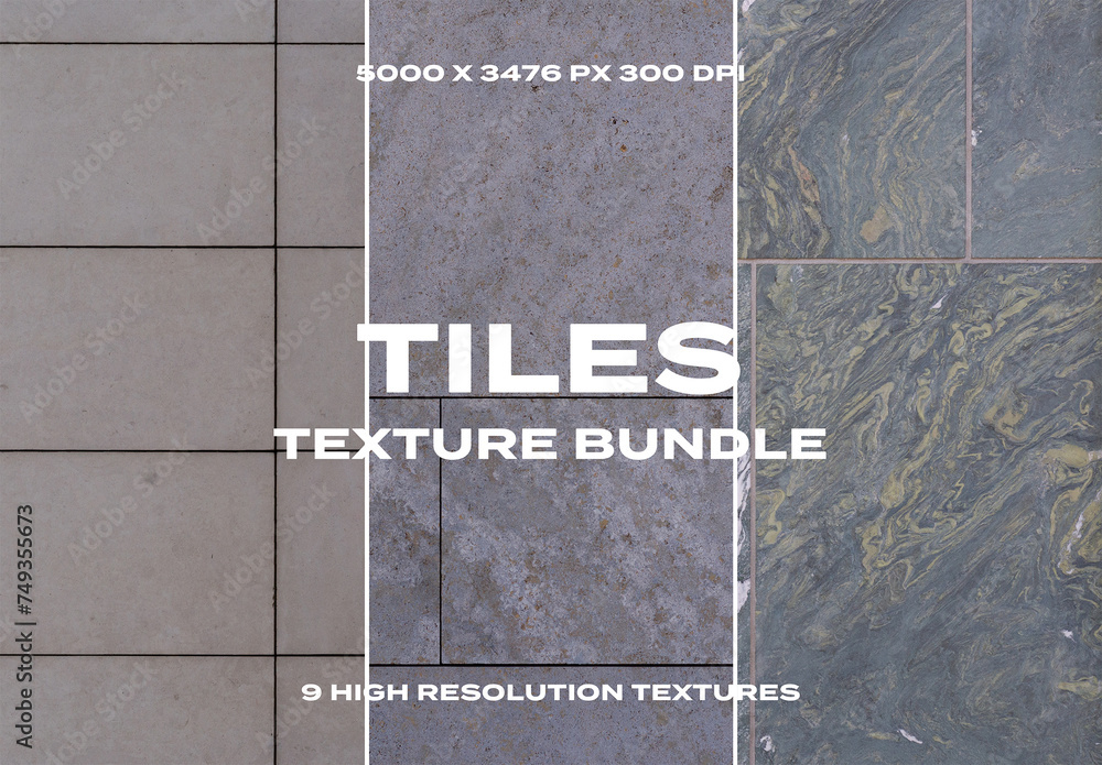 Tiles Wall Concrete Stone Overlay Texture Pack Bundle Effect Surface ...