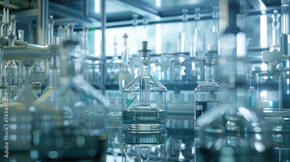 Visuals illustrating pharmaceutical lab processes such as drug ...