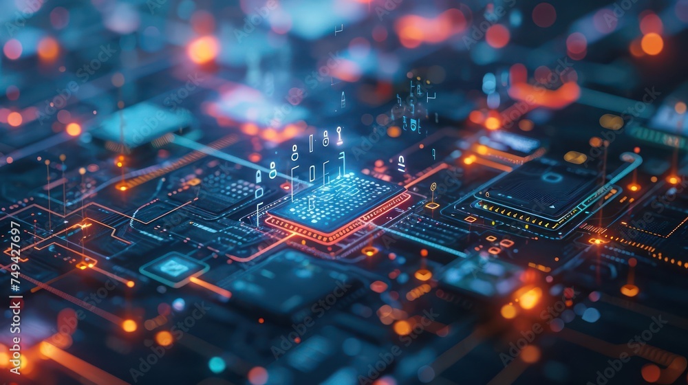 the concept of end-to-end encryption with a captivating image of data flowing securely between ...