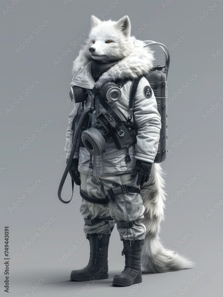 Anthropomorphic fox in astronaut gear - A stunning visual of a fox ...