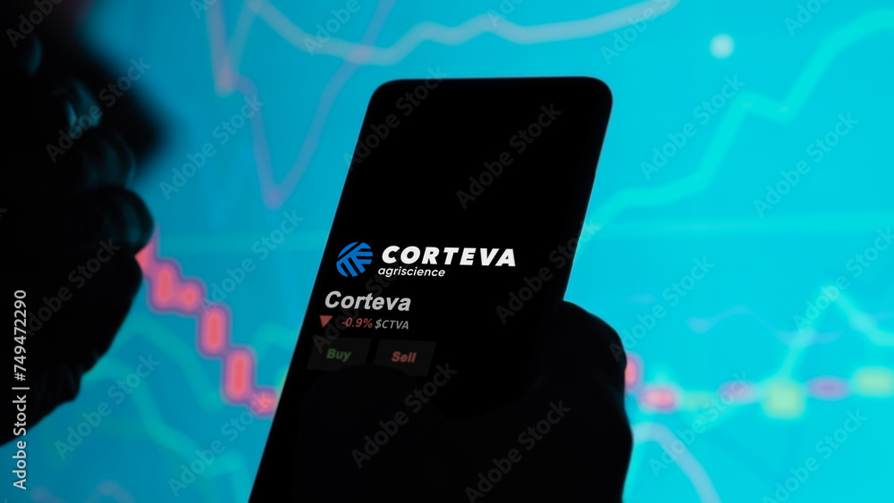 March 02nd 2024 Indianapolis, Indiana. The logo of Corteva on the ...