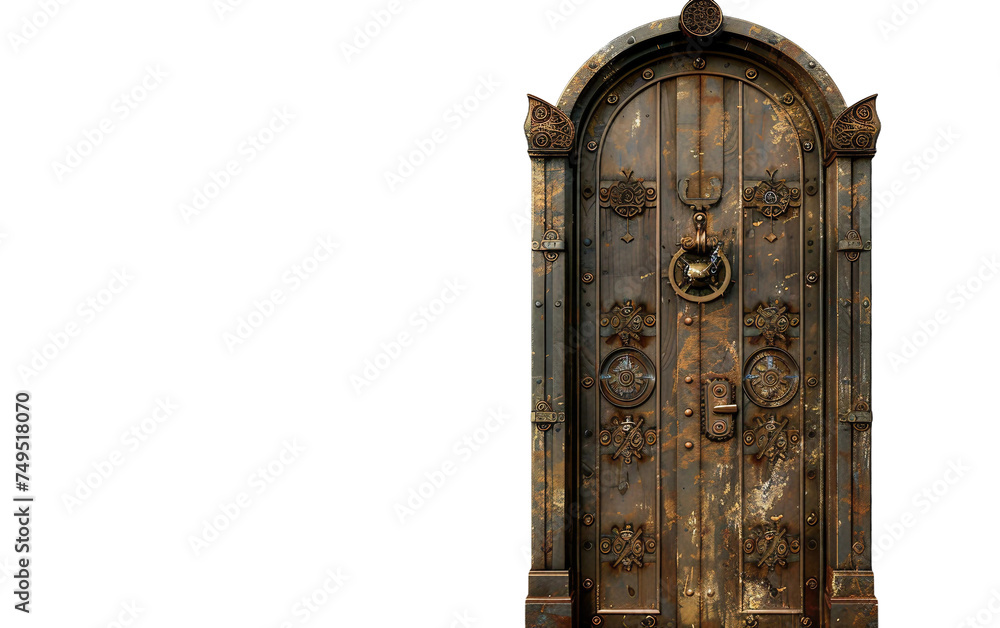 Door with Clockwork Mechanisms Opening into a Secretive Space Isolated ...