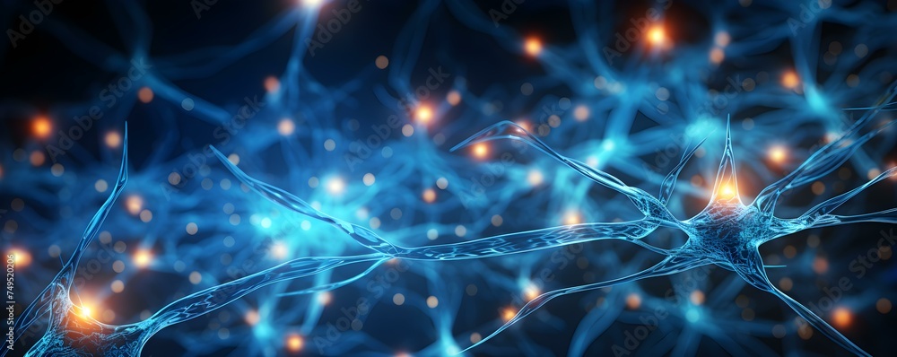 ภาพประกอบสต็อก Background of interconnected neurons illustrating brain ...