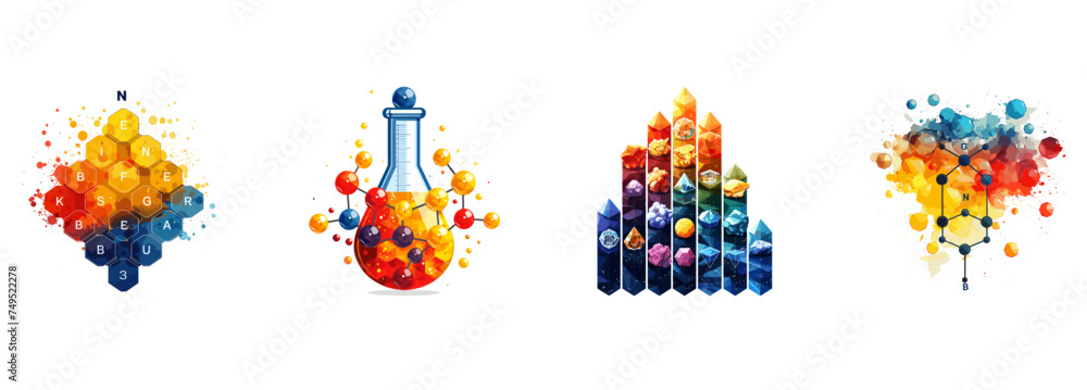 Vetor de Periodic table, chemistry, science education clipart vector ...
