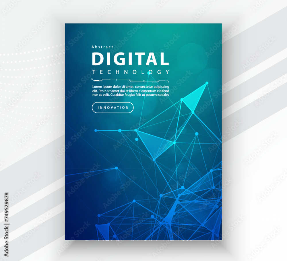 Poster brochure cover banner presentation layout template, Technology ...