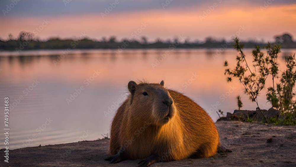 Papel de Parede 4k - Capivara Stock Photo | Adobe Stock