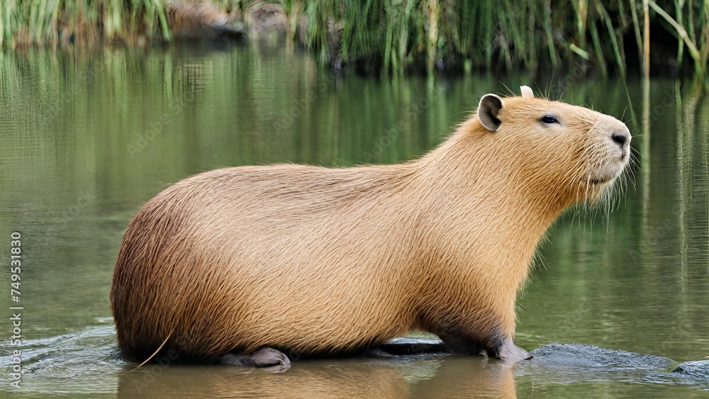 Papel de Parede 4k - Capivara Stock Photo | Adobe Stock