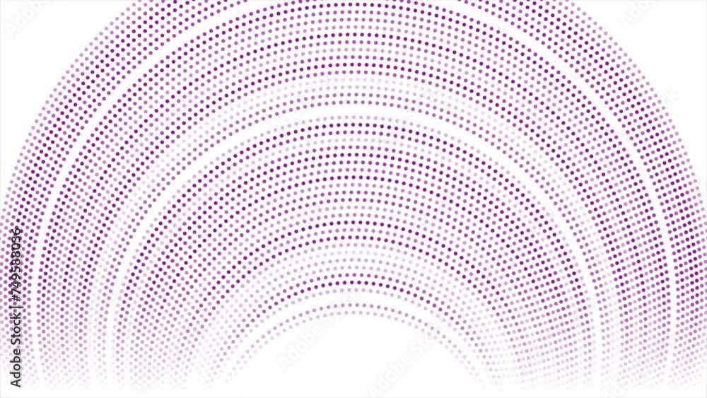 Violet round dotted lines abstract minimal tech background. Seamless ...