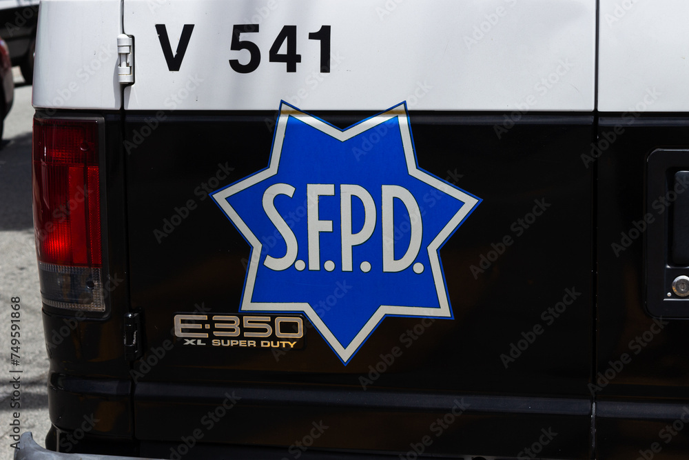 San Francisco, California, USA, June 29, 2022: San Francisco Police ...
