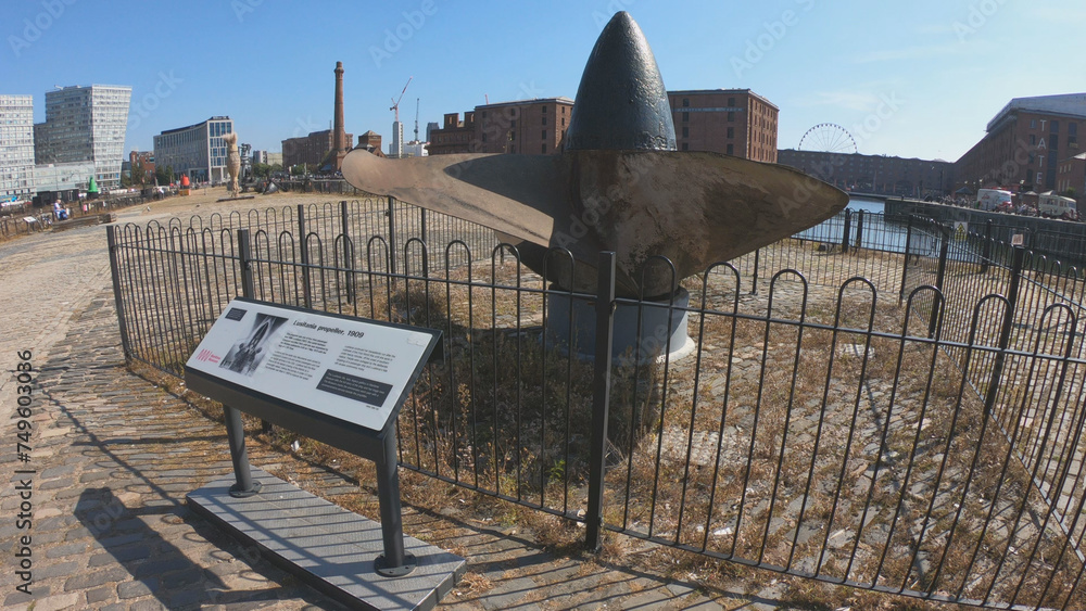 Liverpool, England, United Kingdom, September 9, 2023: RMS Lusitania ...