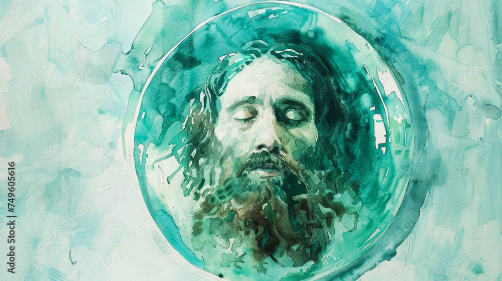 The Feast of Herod. The head of John the Baptist on a platter ...