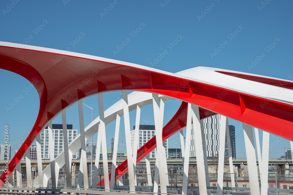 side view of Cherry Street North Bridge designed by Entuitive, schlaich ...