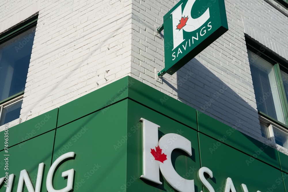 exterior building signage for IC Savings - Little Italy Branch located ...