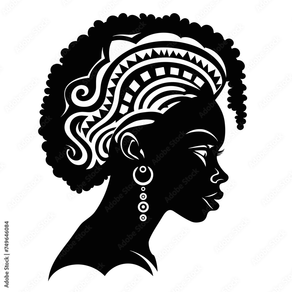 silhouette of a black beautiful african american ethnic woman aborigen ... silhouette of a black beautiful african american ethnic woman aborigen ...