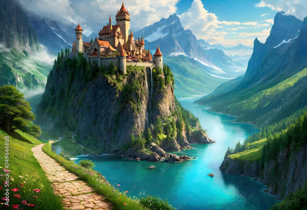 Fantasy Landscape, Fictional, Dreamlike, Imaginary, Magical, Enchanted ...