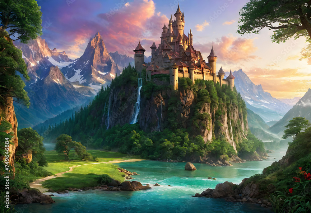 Fantasy Landscape, Fictional, Dreamlike, Imaginary, Magical, Enchanted ...
