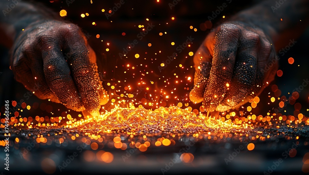 Craftsmanship is born from fire and skill in the blacksmith's realm ...